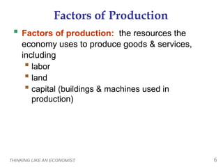 Thinking Like An Economist, principle of Economics | PPTX