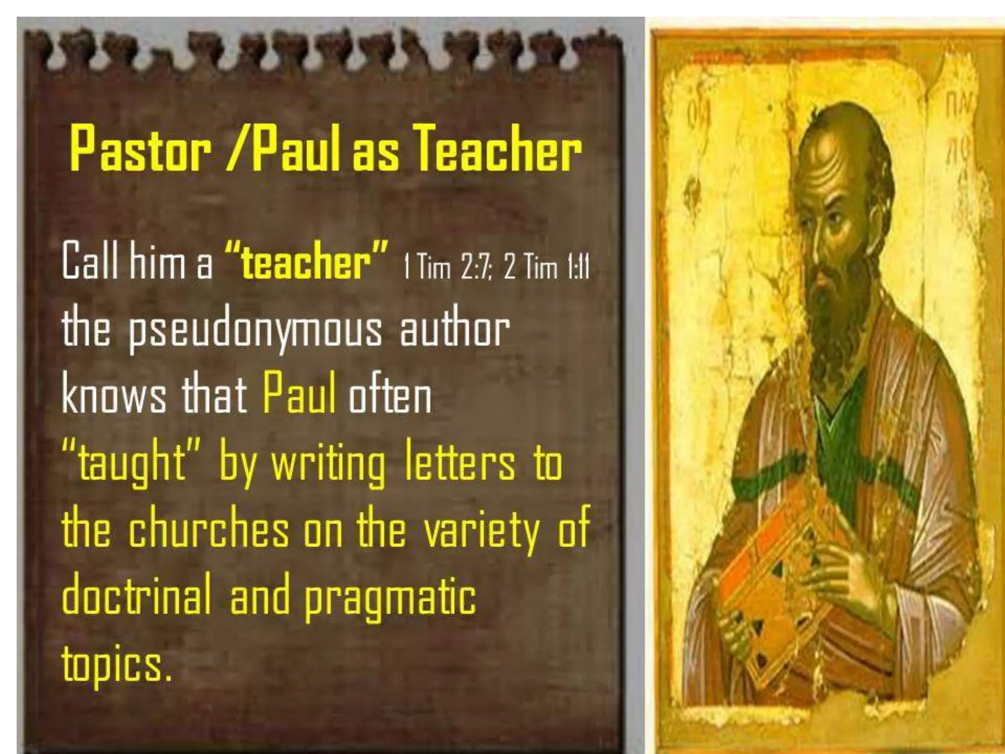 Second Letter of Saint Paul to Timothy | PPT