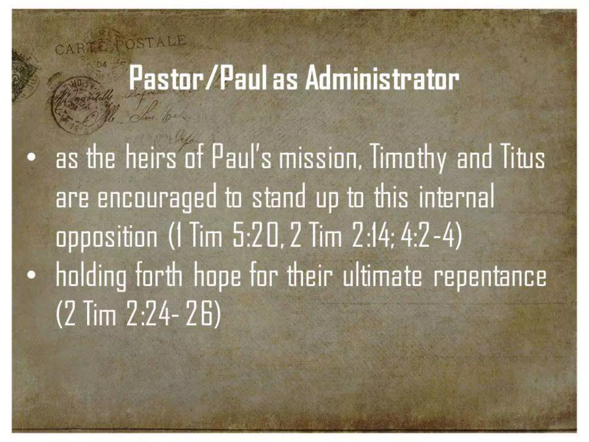 Second Letter of Saint Paul to Timothy | PPT