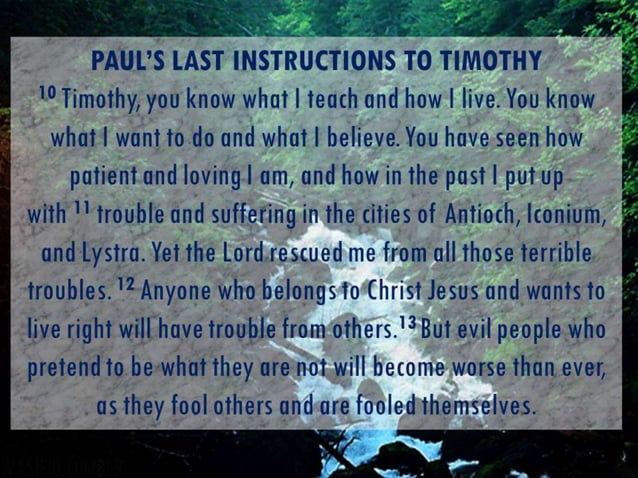 Second Letter of Saint Paul to Timothy | PPTX