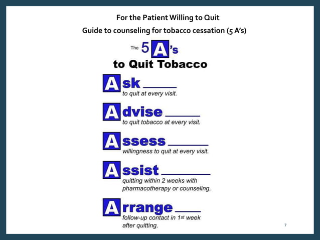 TOBACCO CESSATION | PPTX
