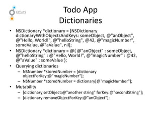 ios 8 - parte 2 - todo-app - ita | PPT