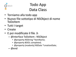 ios 8 - parte 2 - todo-app - ita | PPT