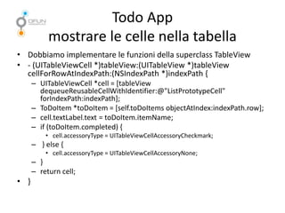 ios 8 - parte 2 - todo-app - ita | PPT