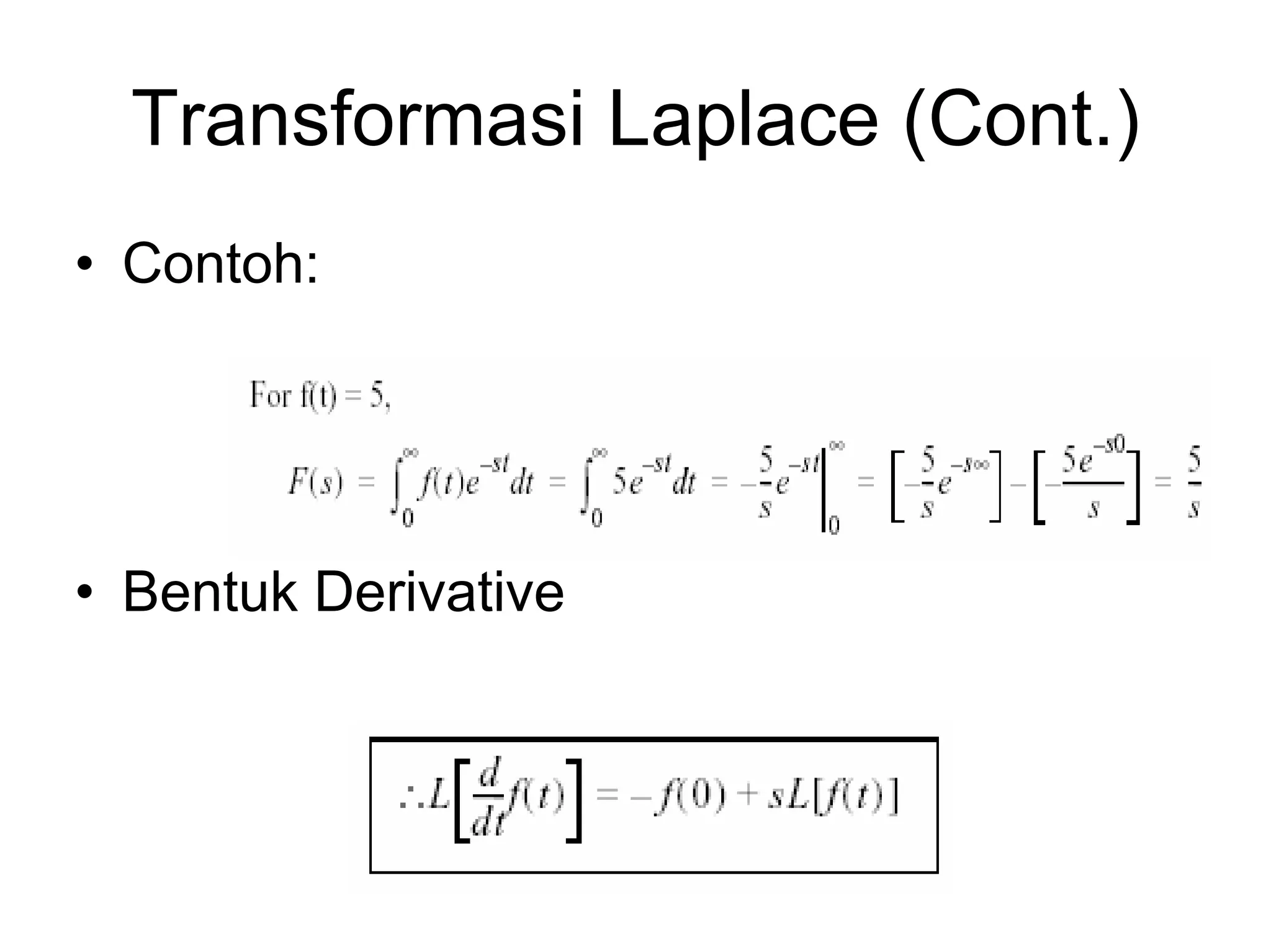 2 Transformasi Laplace Dan Diagram Blok Pdf
