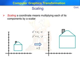 2 transformation computer graphics | PDF