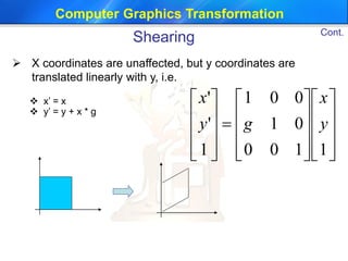 2 transformation computer graphics