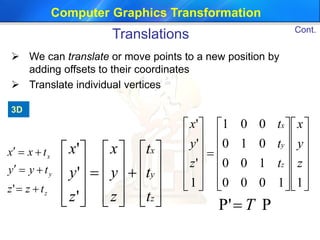 2 transformation computer graphics | PDF