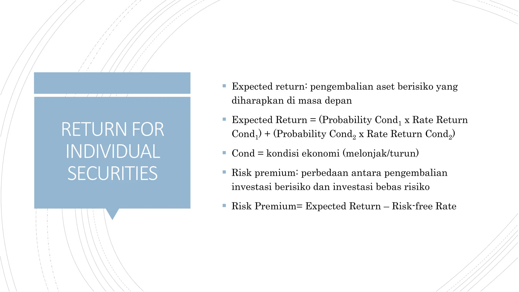 2 - TUGAS PPT RISK AND RETURN SARRAH DWIANANDA 242221027.pptx