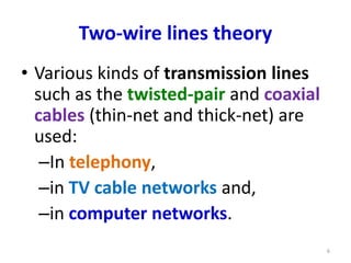 2-Two-wire lines theory - Part A, de la teoria de trasmision de dos ...