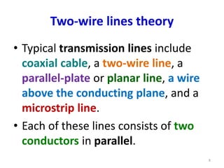2-Two-wire lines theory - Part A, de la teoria de trasmision de dos ...