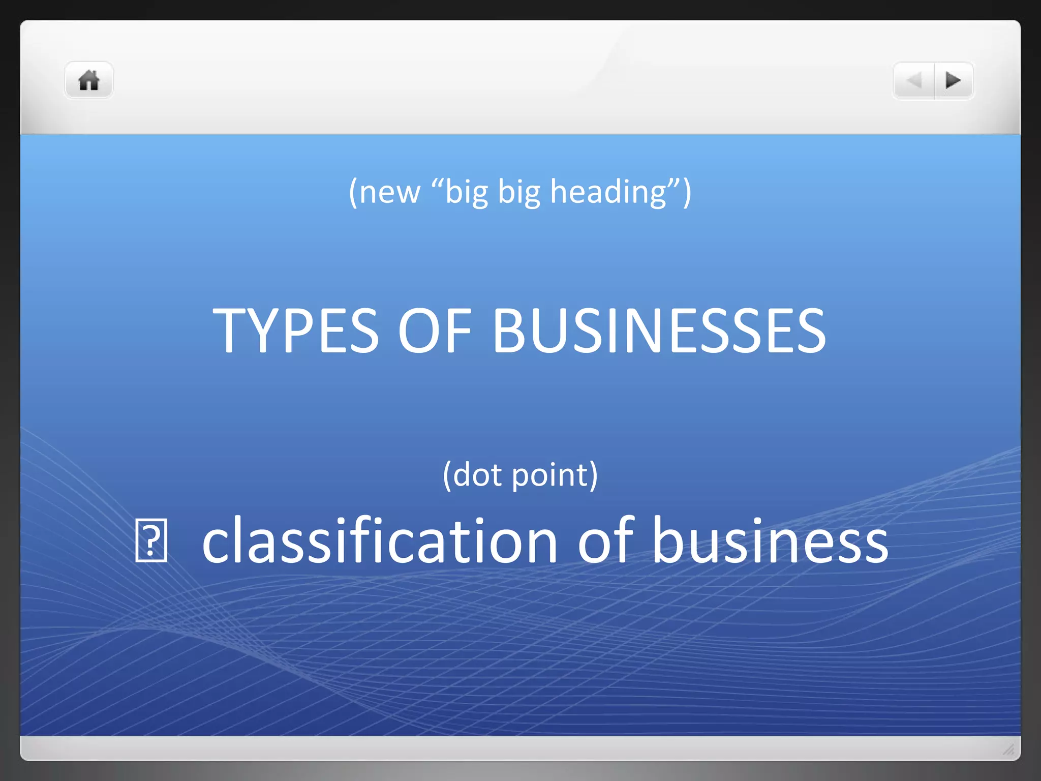 2 types of businesses business studies | PPT