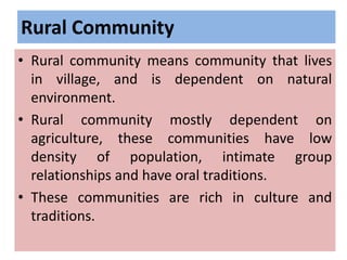 2-typesofcommunity india | PDF