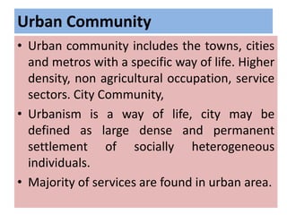 Types of community | PPTX