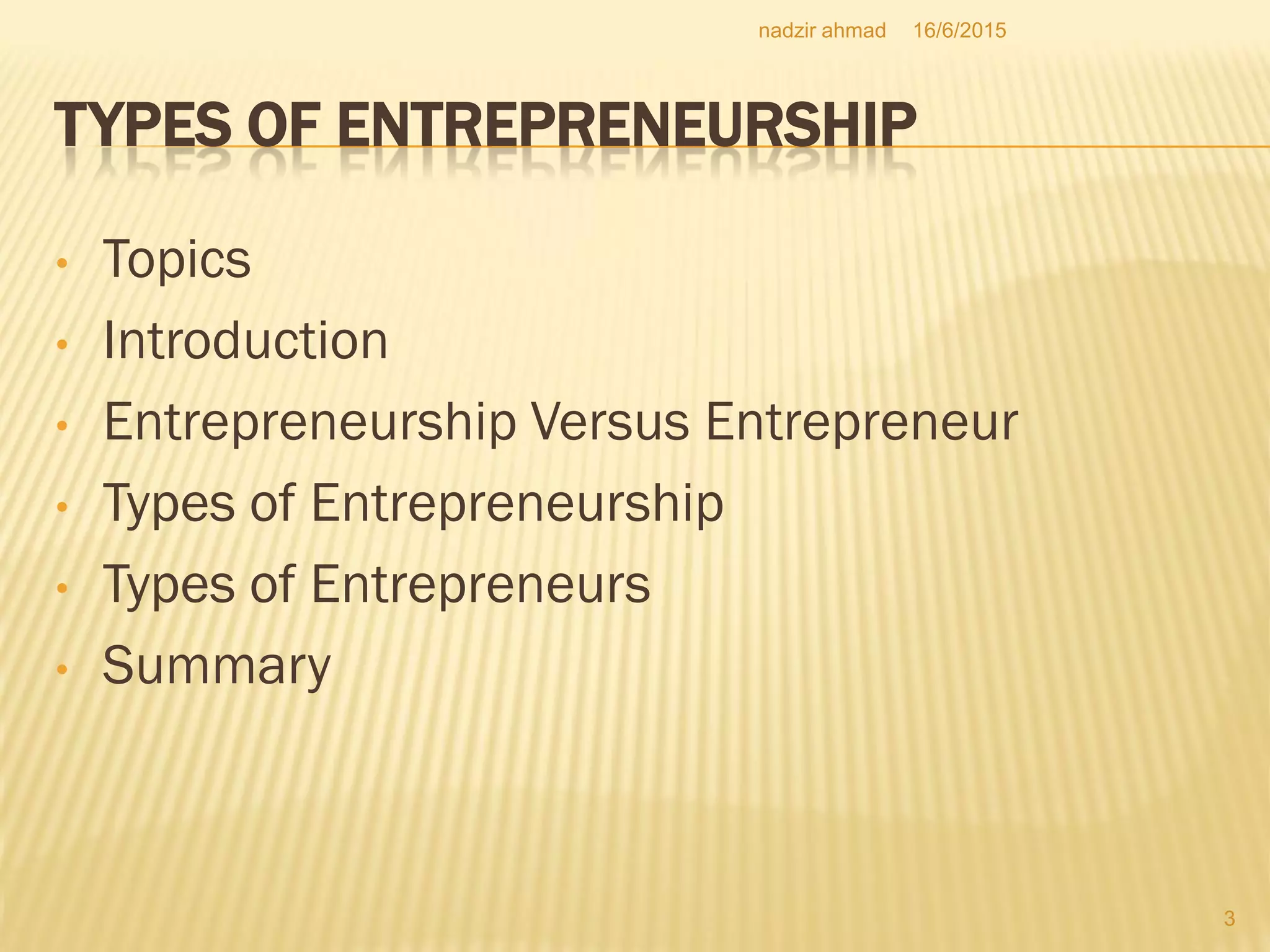 2 types of entrepreneurship | PDF