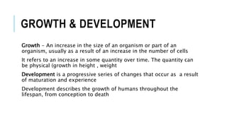 1-human growth and development | PPTX
