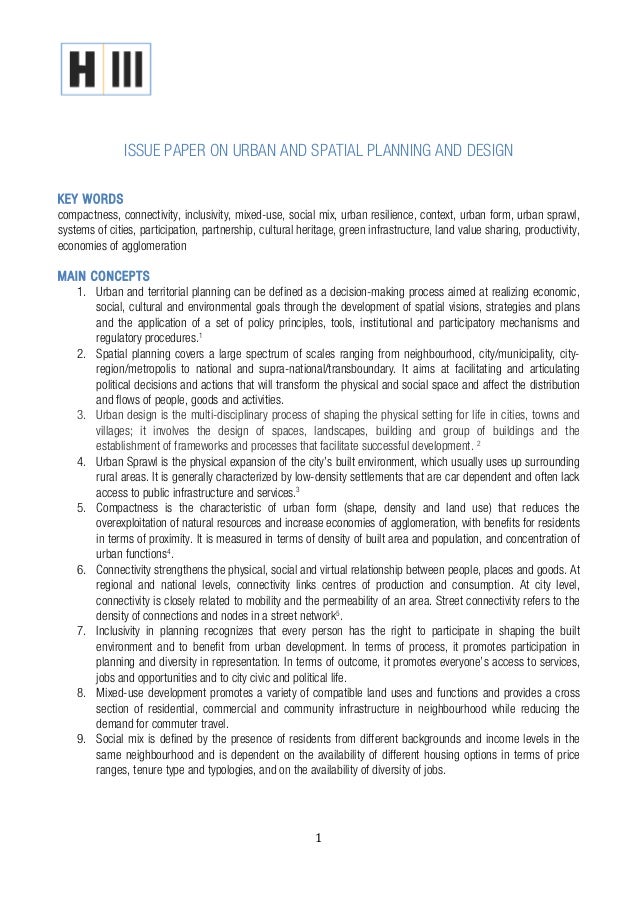 2 urban and spatial plannning and design