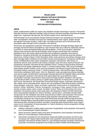 2. uu perjanjian internasional no.24 th.2000