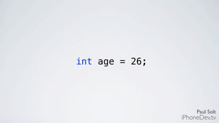 Variables and Types in Objective-C and C Programming | PPT