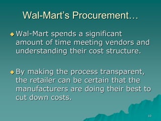 2 wal-mart supply chain-short | PPTX | Logistics | Business
