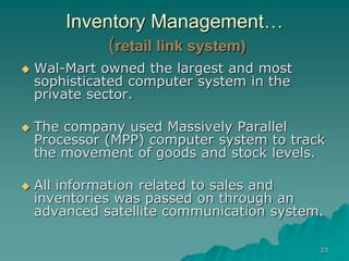 2 wal-mart supply chain-short | PPTX | Logistics | Business