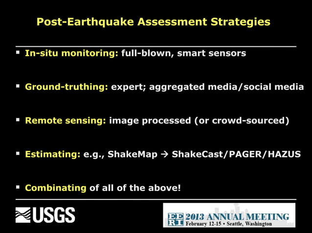 Post–Real Time Post-Earthquake Impact Assessment and Response ...