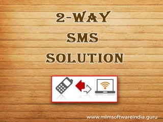 2 way sms solutions | PPT