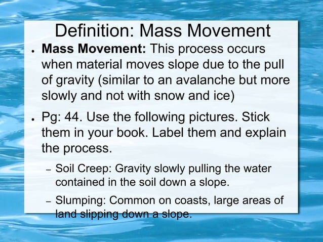 2. weathering, erosion and mass movement | PPTX