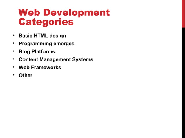 web development overview | PPT