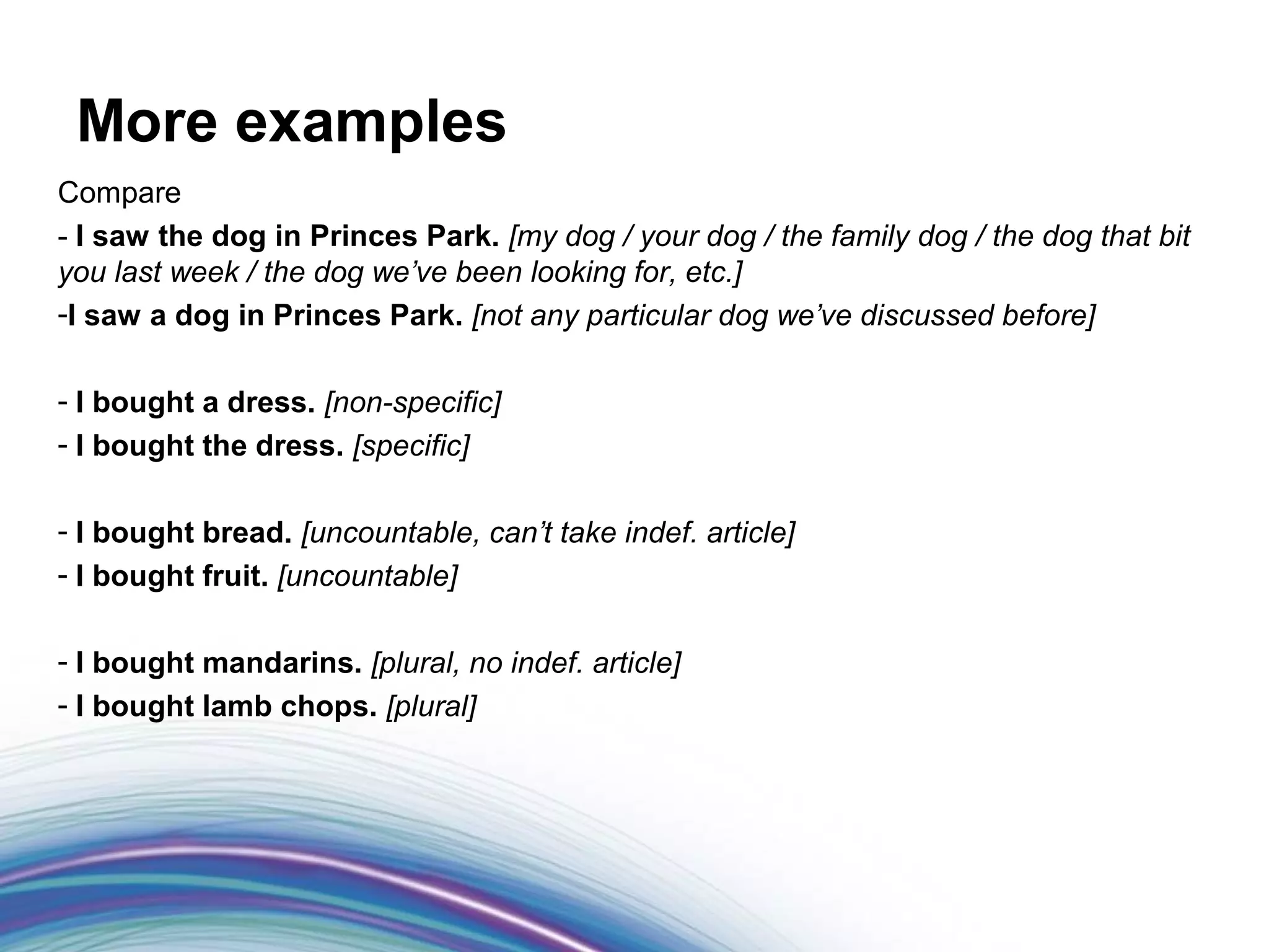 Foundations of Grammar 2: What are definite and indefinite articles? | PPT