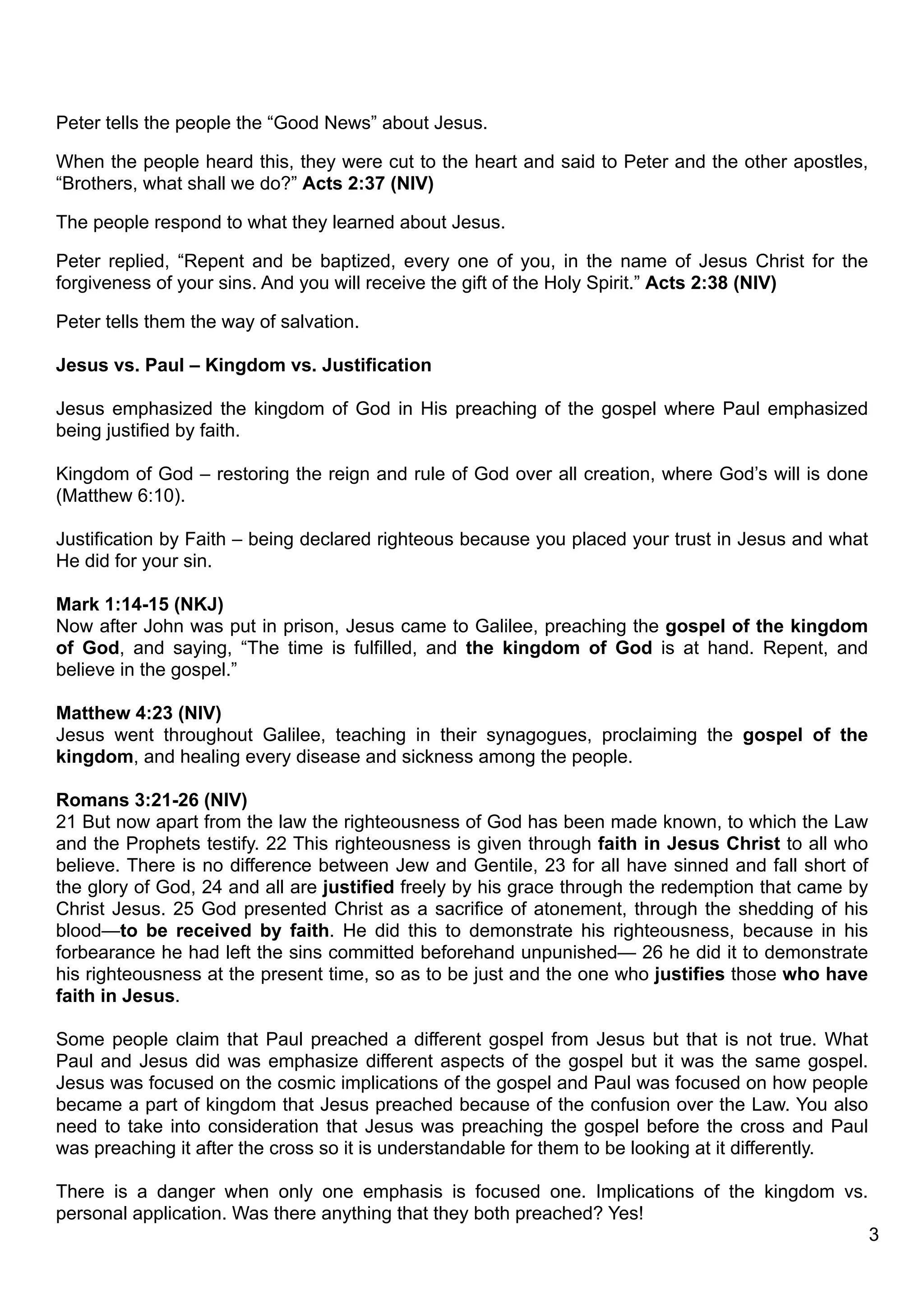 2. What is the Gospel? Notes (A4) | PDF