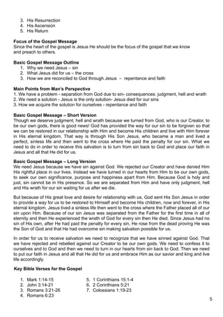 2. What is the Gospel? Notes (A4) | PDF