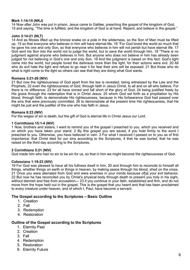 2. What is the Gospel? Notes (A4) | PDF
