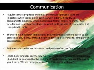 Working Culture in India | PPT