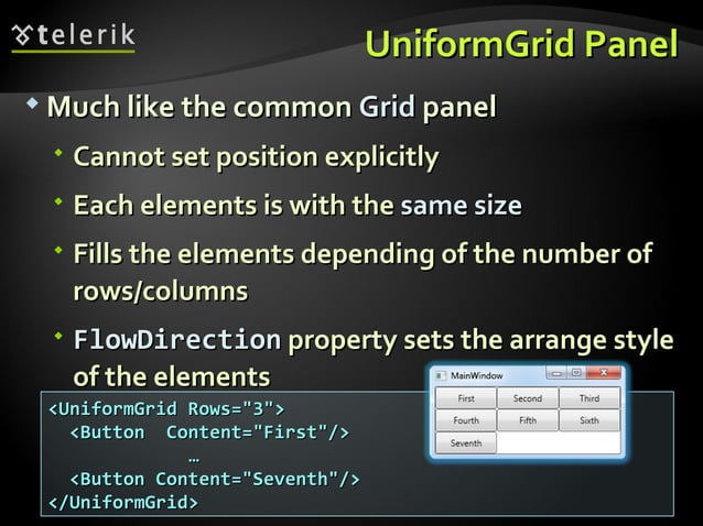 WPF Layout Containers | PPT