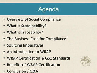 Why Social Compliance, Sustainability & Traceability Matter | PDF