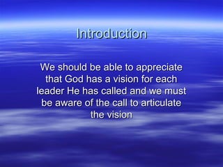 Your Call and Vision | PPT