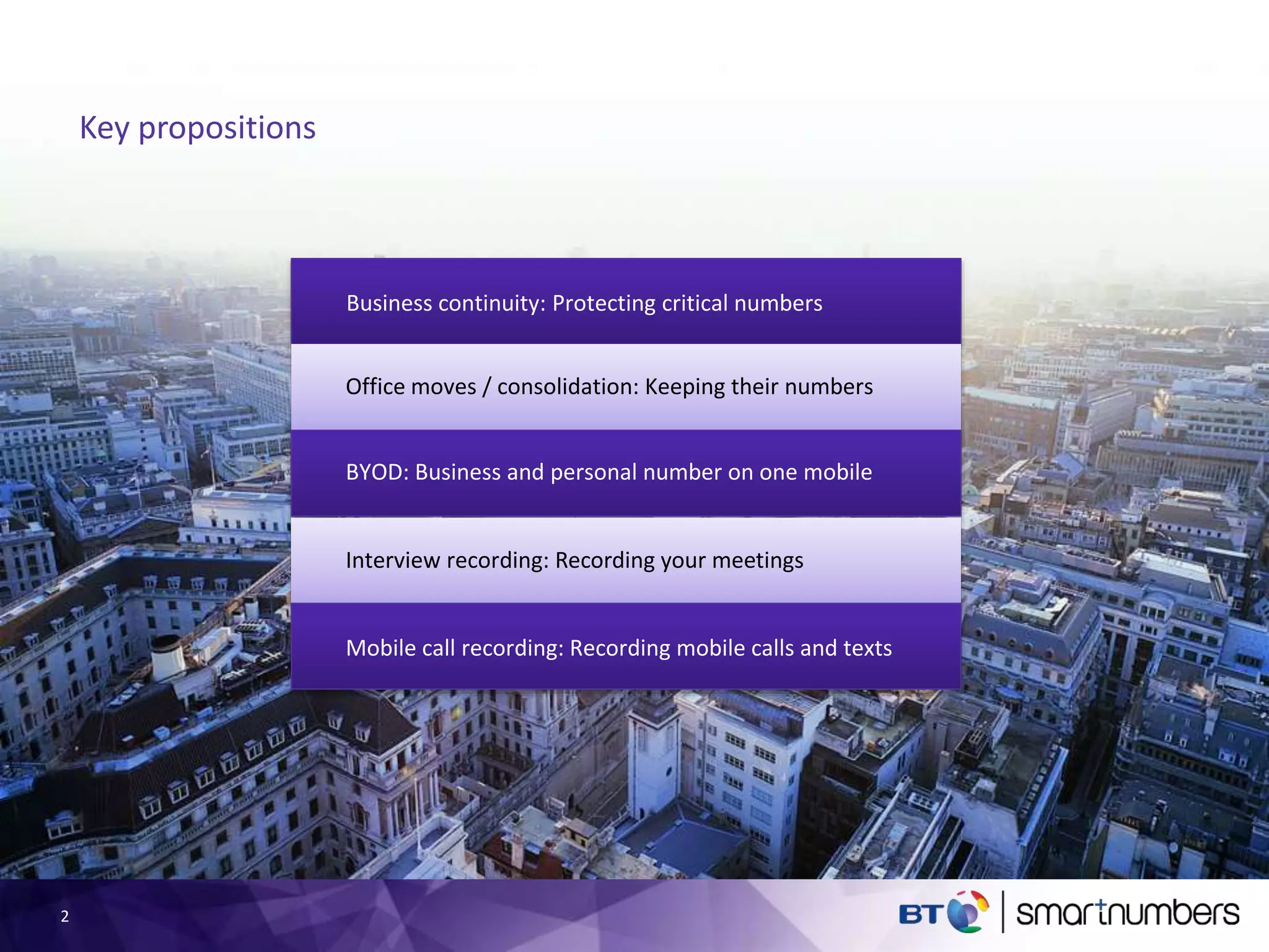 Growing revenue with BT smartnumbers | PPTX