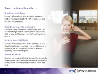 Growing revenue with BT smartnumbers | PPTX