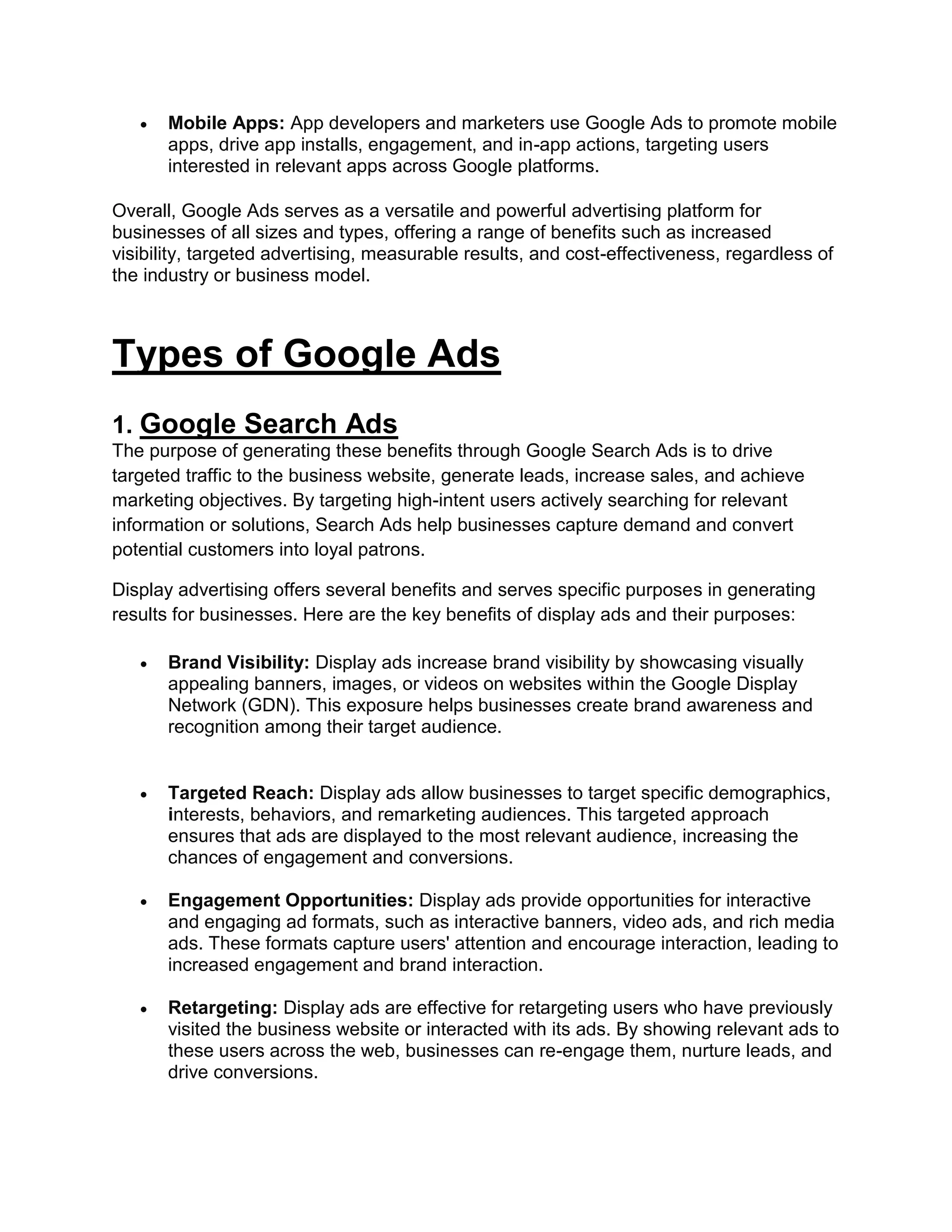 What is Google Ads and the Types of Google Ads | PDF