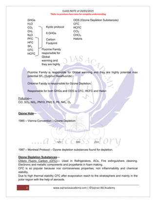 Ecology and Environment Class Notes 20 Mar 2019 | PDF