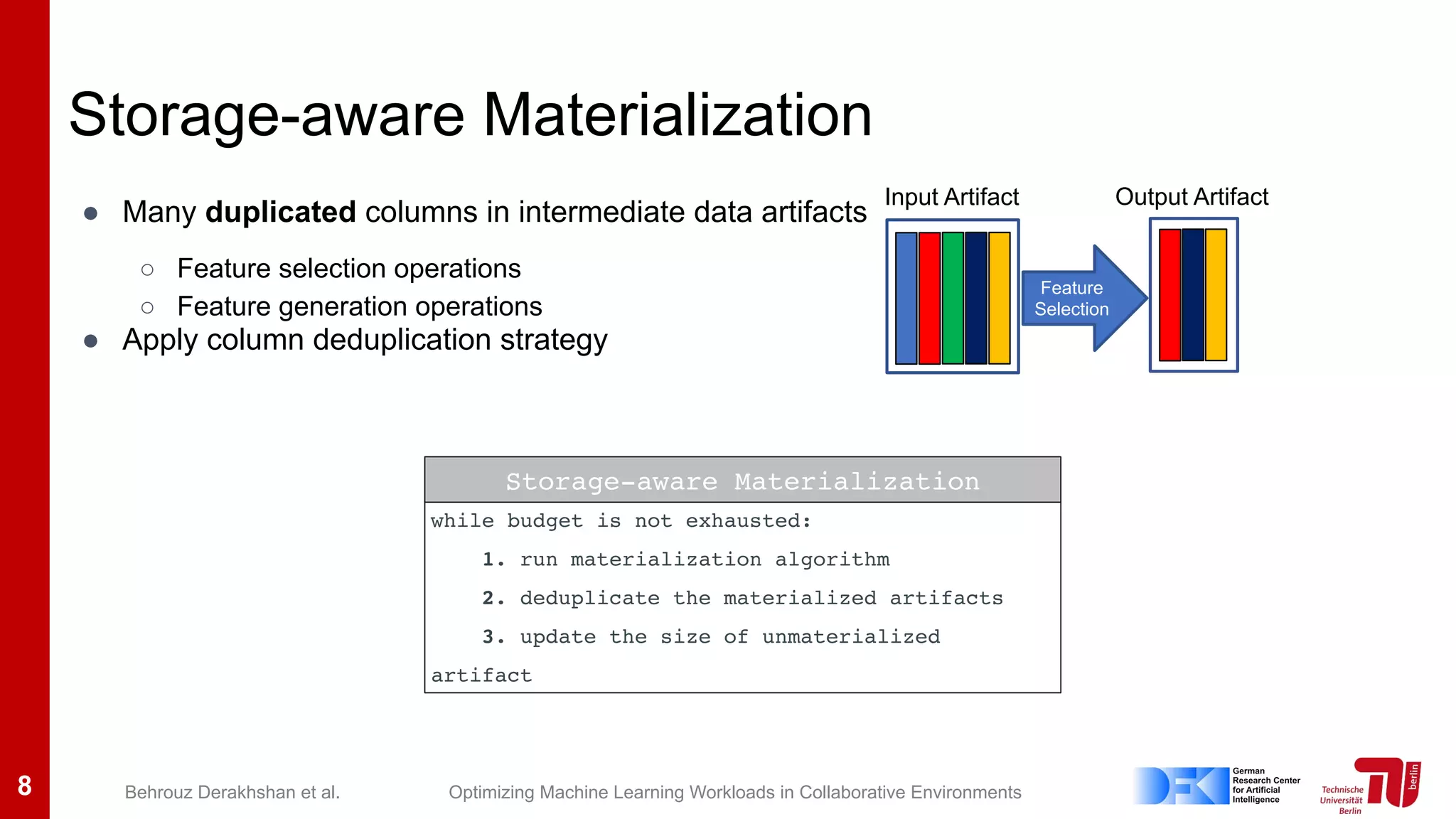 Optimizing Machine Learning Pipelines in Collaborative Environments | PDF