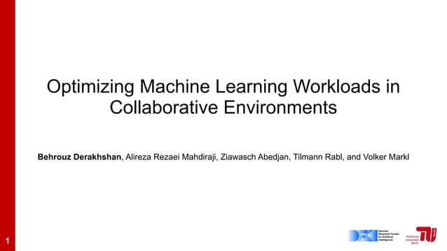 Optimizing Machine Learning Pipelines in Collaborative Environments | PDF | Graphics Software ...