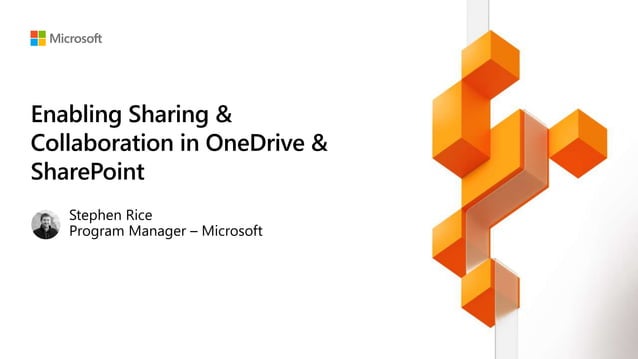 Enabling Sharing & Collaboration in OneDrive & SharePoint | PPTX | Operating Systems | Computer ...