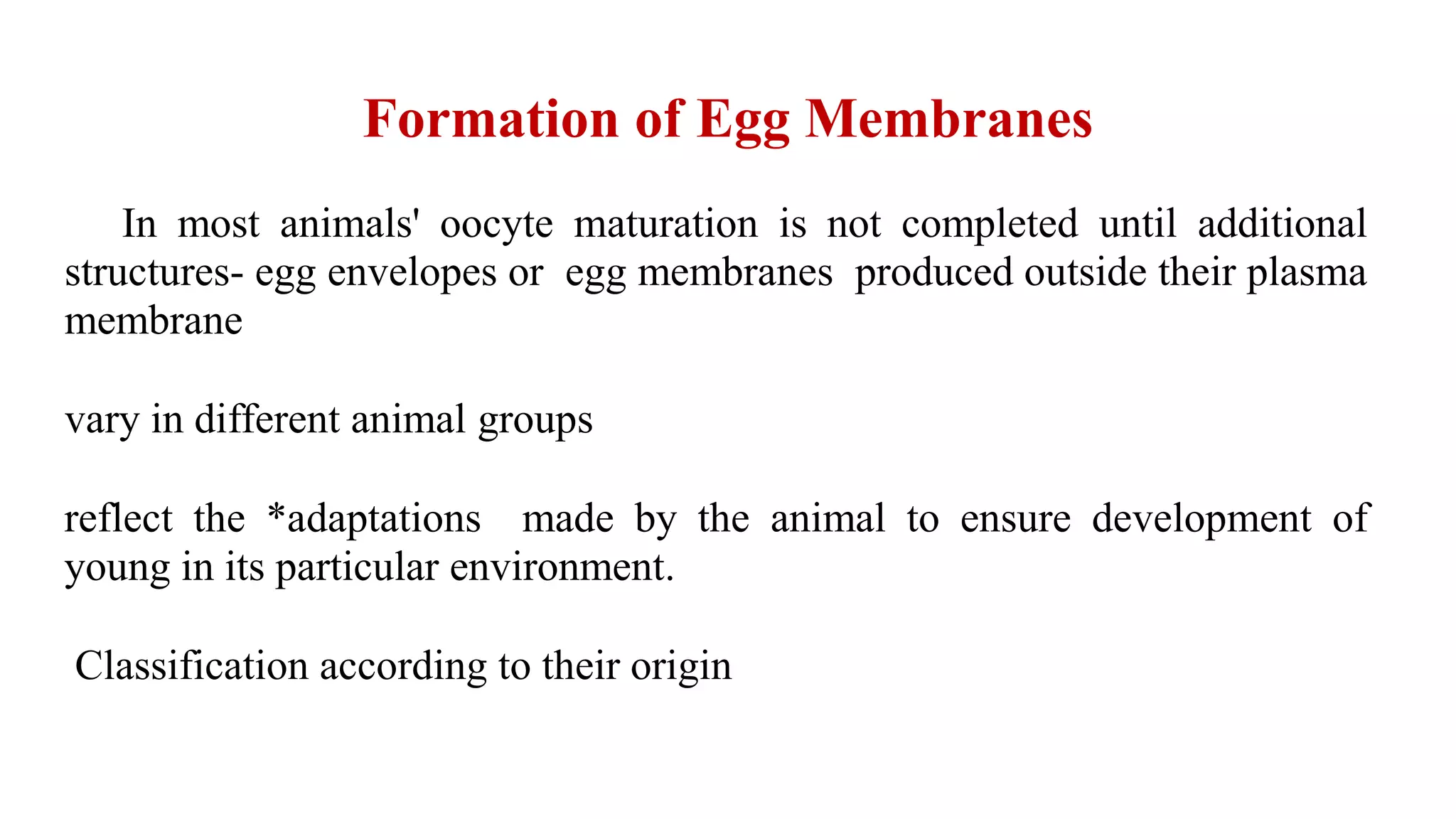 Amount and distribution of yolk and types of egg | PPTX