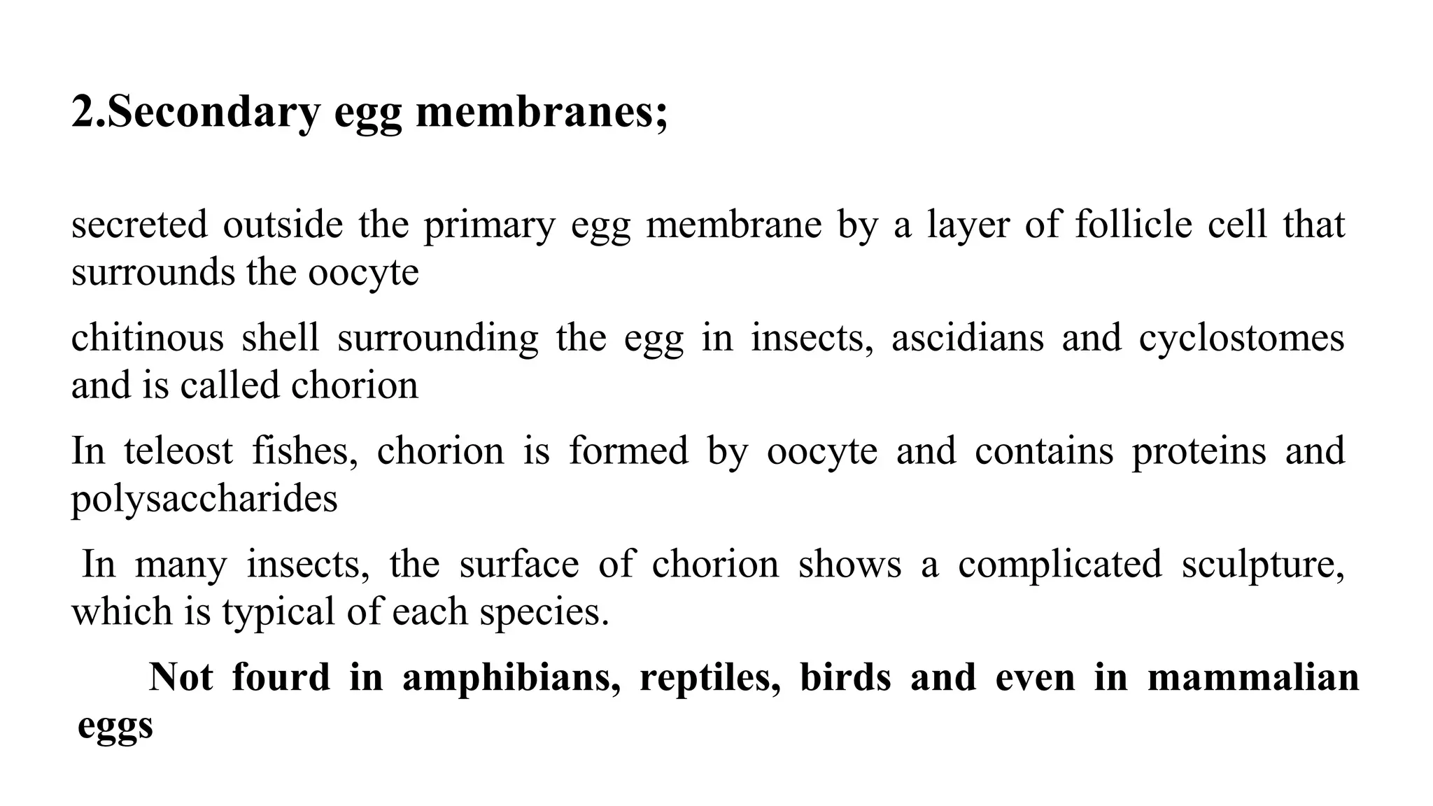 Amount and distribution of yolk and types of egg | PPTX