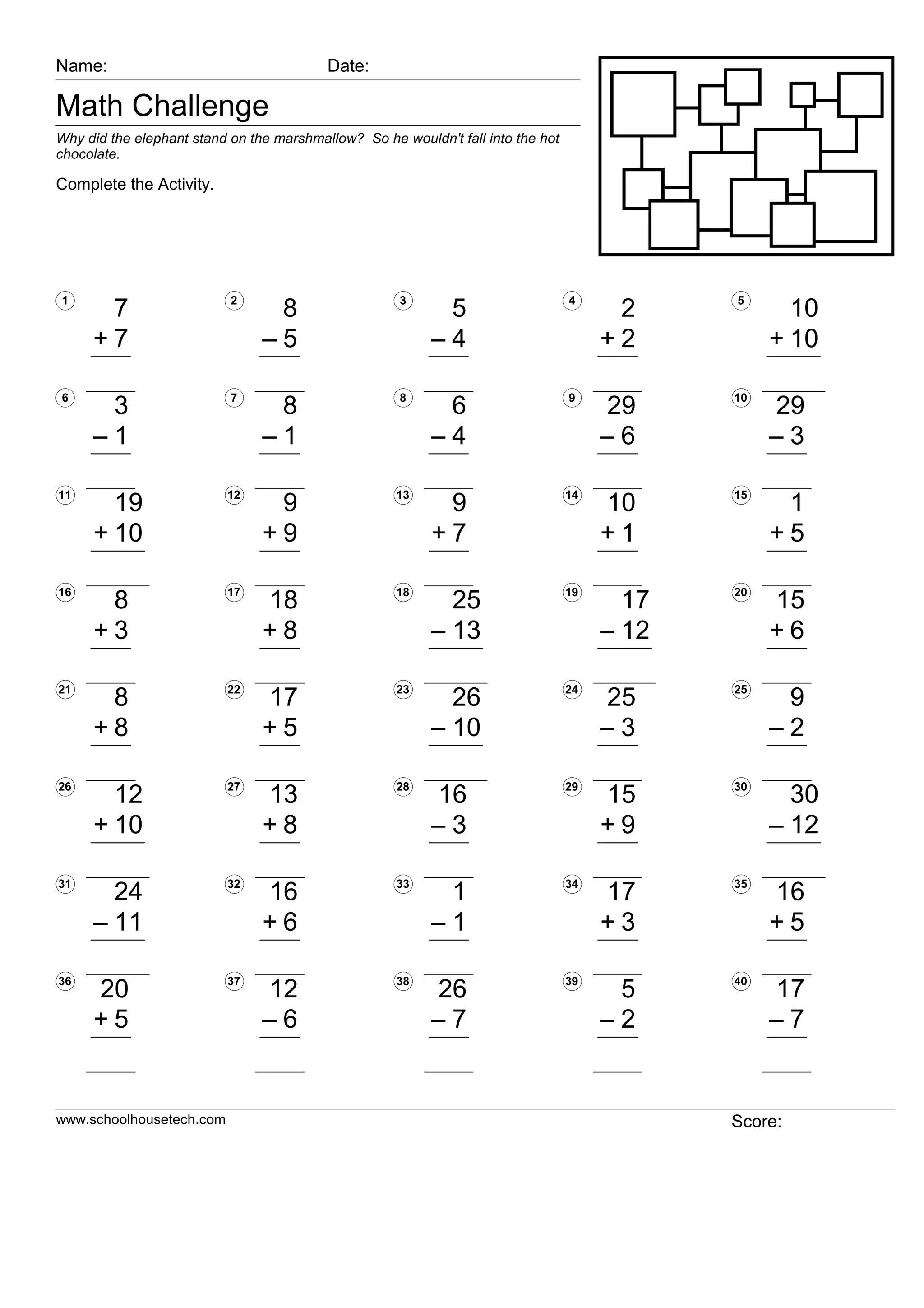 20 11 sumas y restas | PDF