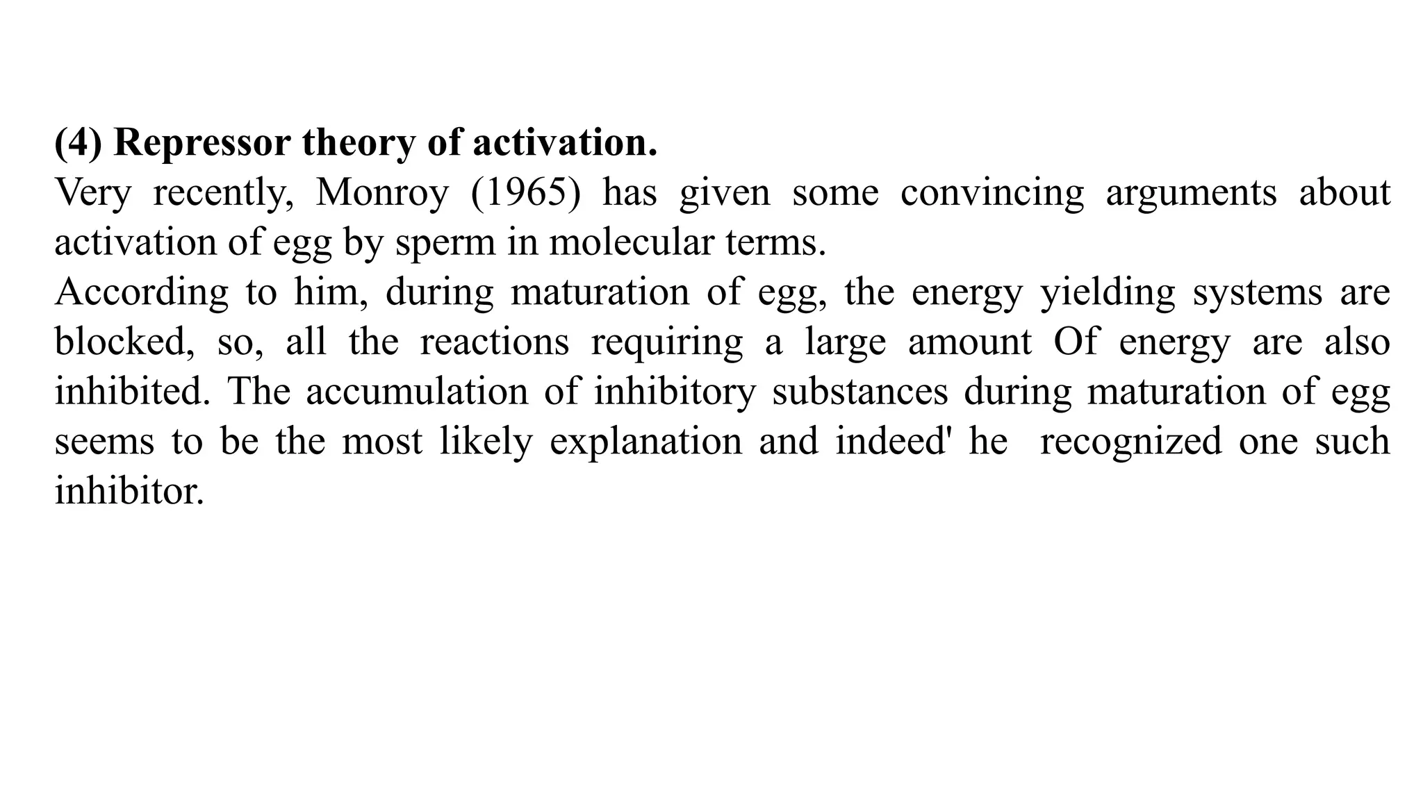 theories related to activation of egg | PPTX