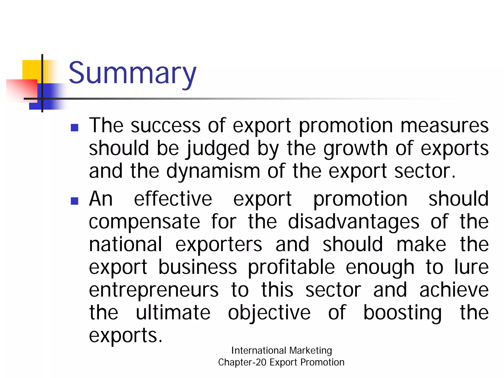 Export Promotions | PDF