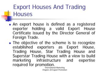 Export Promotions | PDF